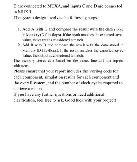 Verilog Hdl Project Deadline Thursday July 7th
