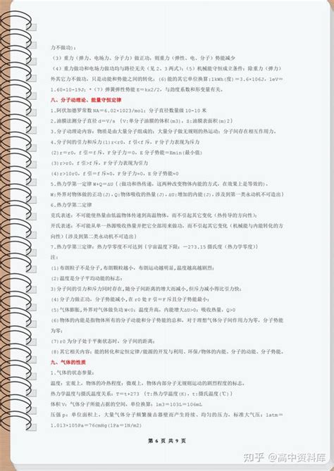 熬了整3夜我将高中物理基础知识点浓缩成9页笔记建议打印 知乎