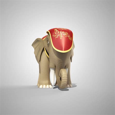 만화 코끼리 3d 모델 99 3ds Fbx Obj Max Free3d