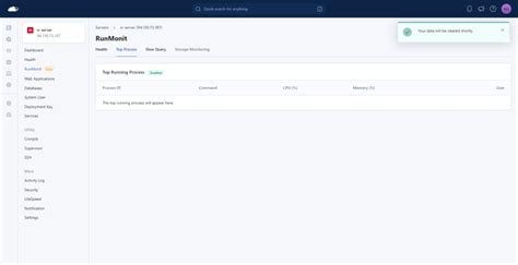 Data Cleanup Runcloud Docs