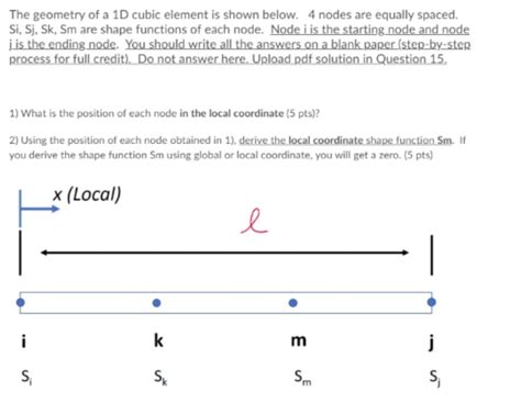 Solved The Geometry Of A 10 Cubic Element Is Shown Below 4