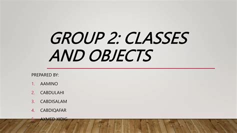 Classes And Objects Conceptspptx