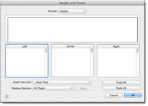 Printing Options Formatting Headers And Footers