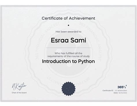 esraa sami on linkedin i m happy to share that i finished from course of introduction to python…