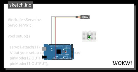 Basic Servo Wokwi Esp32 Stm32 Arduino Simulator