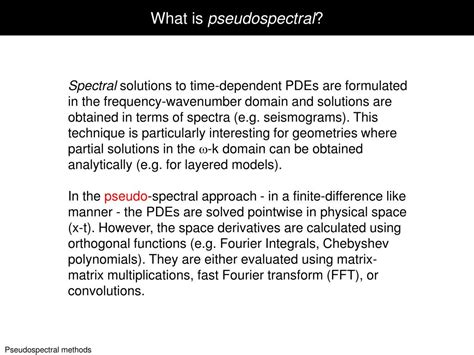 Ppt Pseudospectral Methods Powerpoint Presentation Free Download Id485404