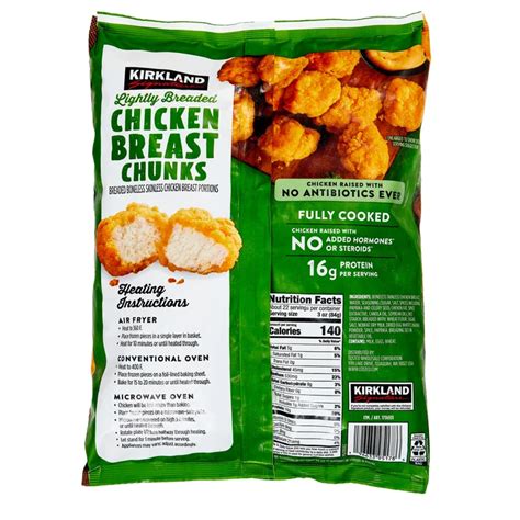 Kirkland Signature Lightly Breaded Chicken Breast Chunks 4 Lbs Costco