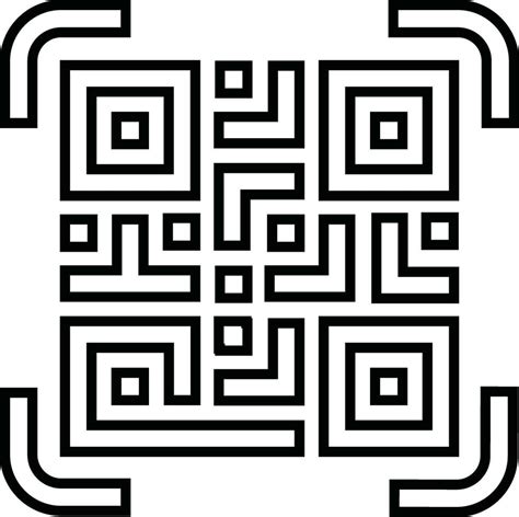 Scan QR Code Icon In Flat Digital Scanning Code Isolated On QR Code Scan For Smartphone