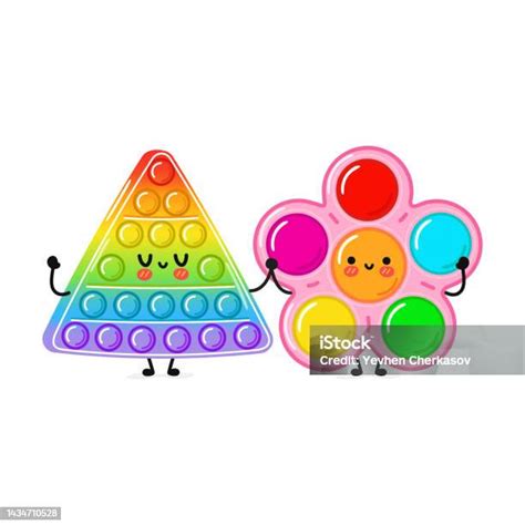 재미있는 귀여운 해피 팝과 간단한 보조 개 문자카드 벡터 핸드 그린 낙서 스타일 만화 캐릭터 일러스트 아이콘 디자인 귀여운 팝