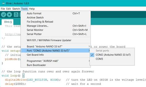 Getting Started With The Arduino Nano 33 IoT Arduino