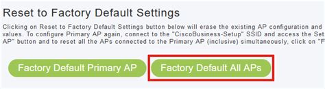 Factory Reset All Devices In Cbw Cisco