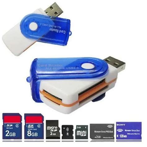 Card Reader All In 1 Sdcard Reader Micro Sd Mmc Multi Card Rider Pembaca Kartu Micro Sd Kartu