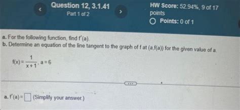 solved a for the following function find f′ a b
