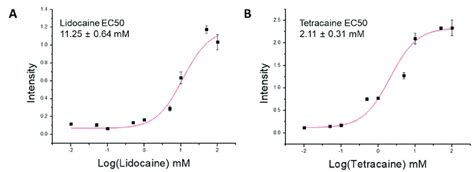 Concentration Response Curve To Calculate Ec50 A The Lidocaine Ec50