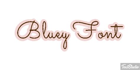 Bluey Font Police d écriture Designs de logo en GIF animé