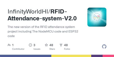GitHub InfinityWorldHI RFID Attendance System V The New Version Of The RFID Attendance
