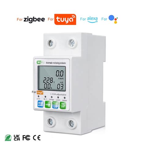 For Zigbee Smart Energy Meter With Lcd Display For Current And Leakage Protection Real Time