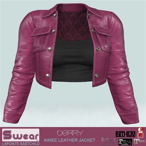 Second Life Marketplace Leather Jacket Aimee Berry