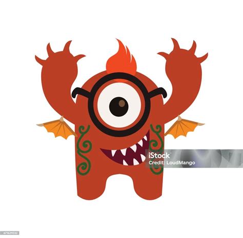 귀 엽 고 재미 있는 몬스터 아바타평면 벡터에서 애니메이션 만화 캐릭터 갈고리 발톱에 대한 스톡 벡터 아트 및 기타 이미지 갈고리 발톱 귀여운 기이함 Istock