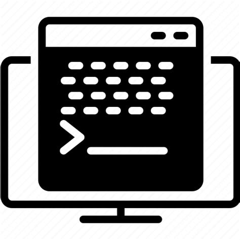 terminal script application browser code computer programmer icon