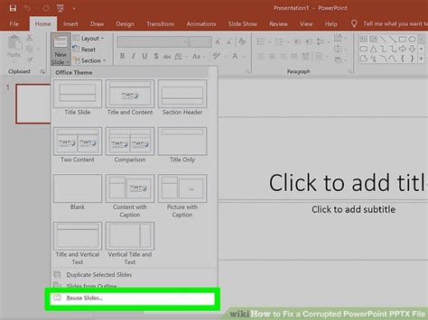5 Ways To Fix A Corrupted Powerpoint Pptx File Wikihow