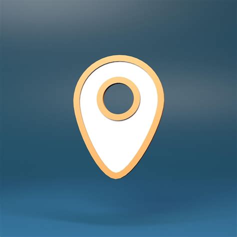 Premium Photo Geolocation Icon 3d Render Illustration