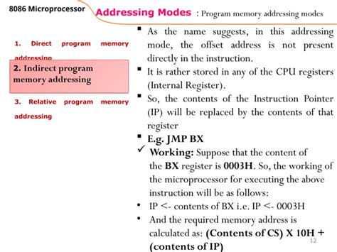 Chapter Addressing Mode In Microprocessor Pptx