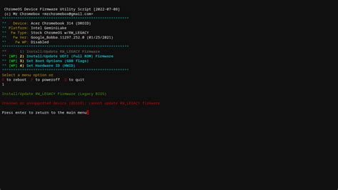 I Keep Getting Cheksom Error · Issue 212 · Mrchromeboxscripts · Github