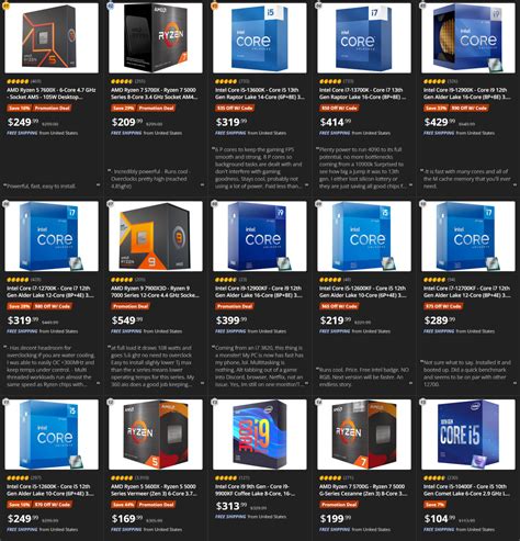 Intel Core AMD Ryzen CPUs Now Available At Some Great Discounts At Newegg