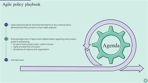 Agile Policy Playbook Powerpoint Presentation Slides PPT Example