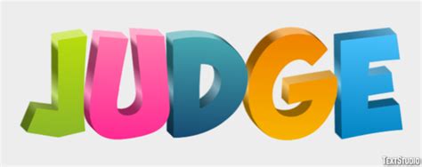 Judge Text Effect And Logo Design Word