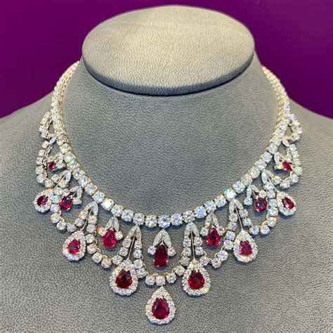 Certified Ruby And Diamond Necklace Artofit
