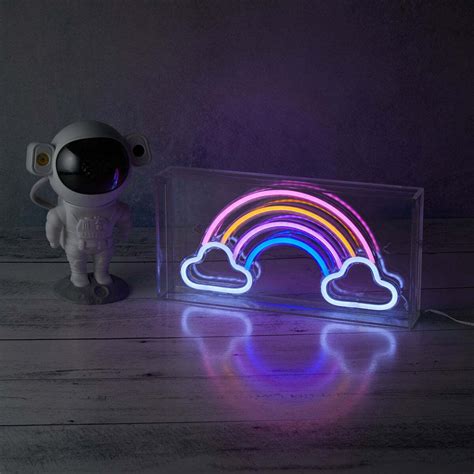 Rainbow Neon Sign Acrylic Desktop And Wall Led Colorful Decor Toys