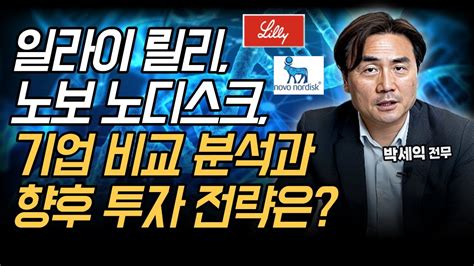 기업분석 특집 일라이 릴리 노보 노디스크 기업 분석과 향후 투자 전략은 Youtube