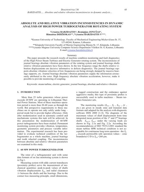 Absolute And Relative Vibration Inconsistencies Pdf Spectral