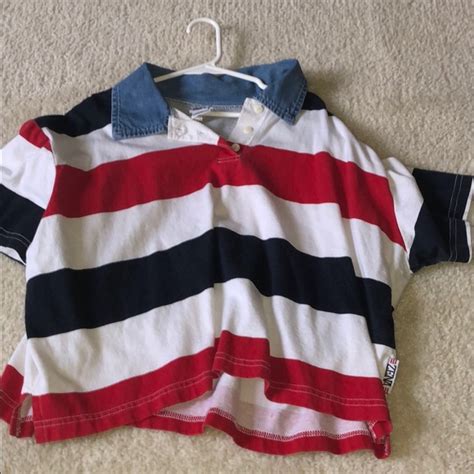 Tops Super Cute Button Up Tee Poshmark