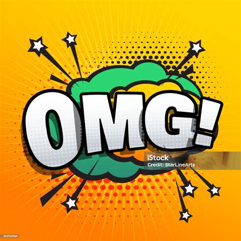세상에 복고풍 스타일에 코믹 텍스트 사운드 효과 연설 거품 레터링 Omg에 대한 스톡 벡터 아트 및 기타 이미지 Omg 공란 구름 Istock