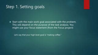 HIERARCHICAL TASK ANALYSIS CHAPTER Pptx