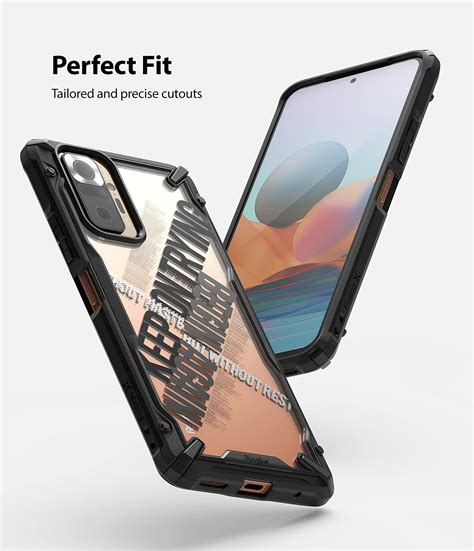 Redmi Note 10 Redmi Note 10s Back Cover Case Fusion X Cross