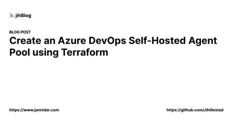 Jann Idar Hillestad On Linkedin Create An Azure Devops Self Hosted