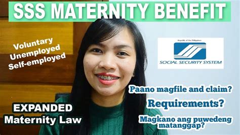 Paano Mag Avail Ng Sss Maternity