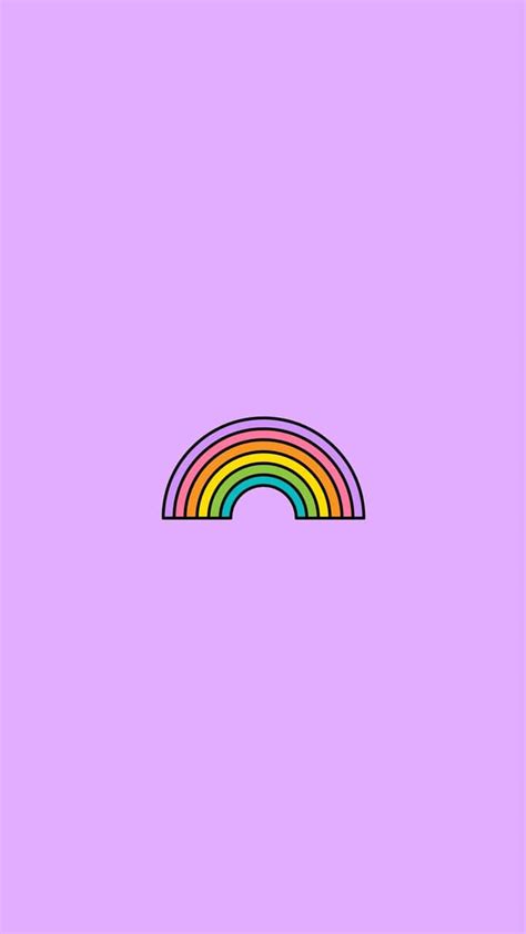 Download Get Ready For A Joyful Journey With Aesthetic Rainbow Mobile Wallpaper Wallpapers Com