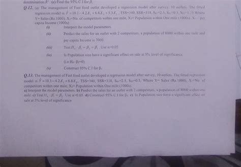 Solved Determination Find The CI For The Chegg Com