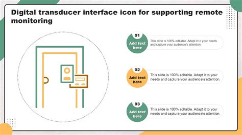 Digital Transducer Interface Icon For Supporting Remote Monitoring Ppt Slide Ppt Template