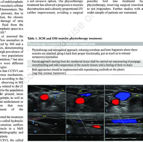 A Scm And Om Compression Of Ijv Blue Arrow During Trasversal Ecd