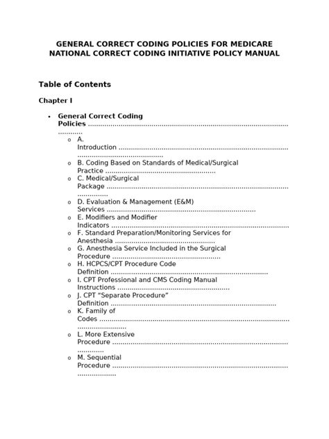 Medicare Coding Policies Guide Pdf Surgery Anesthesia