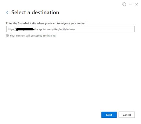 Can The Spmt Migrate To A Site Address Microsoft Qanda