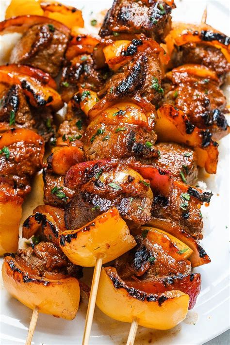 Grilled Steak Kabobs Pork Rib Recipes Steak Kabobs Kabob Recipes