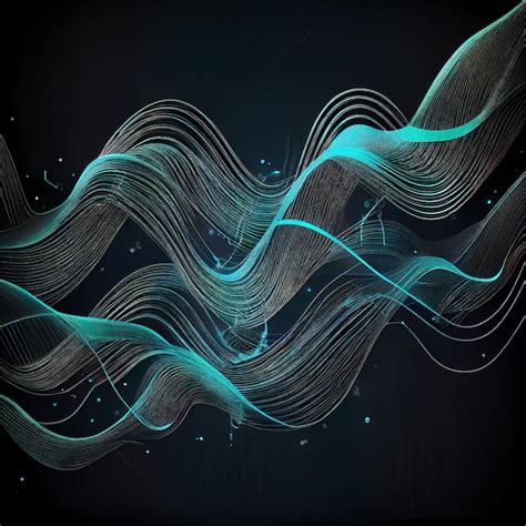 premium photo vector abstract light lines wavy flowing dynamic in colors isolated for concept