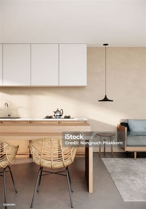 주방 3d 배경 수직 재팬디 모던 스칸디나비아 스타일의 아파트 인테리어 디자인 재팬디에 대한 스톡 사진 및 기타 이미지 재팬디 실내 부엌 Istock